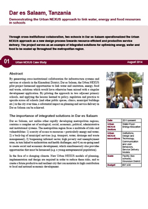 Urban NEXUS Case Study on Dar es Salaam now available! - ICLEI Africa